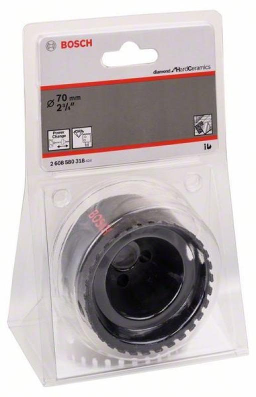 Dijamantska testera za otvore Diamond for Hard Ceramics Bosch 2608580318, 70 mm, 2 3/4"