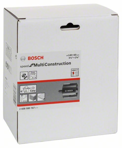 Testera za otvore Speed for Multi Construction Bosch 2608580767, 140 mm, 5 1/2"