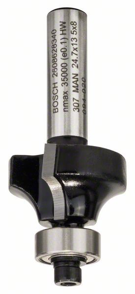 Glodala za zaobljavanje Bosch 2608628340, 8 mm, R1 6 mm, L 13,2 mm, G 53 mm