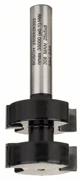 Glodalo za pera Bosch 2608628353, 8 mm, D1 25 mm, L 5 mm, G 58 mm