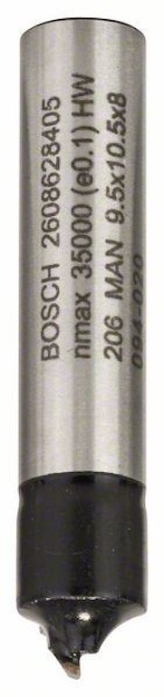 Glodalo četvrtinskog štapa Bosch 2608628405, 8 mm, R1 3,2 mm, D 9,5 mm, L 10,2 mm, G 41 mm