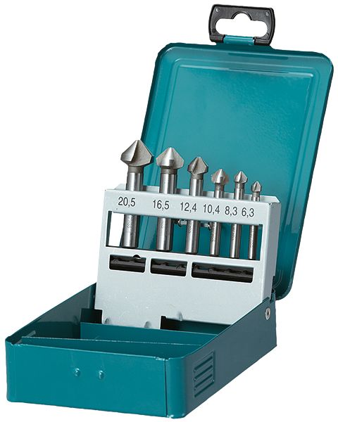 Makita 6-delni set HSS upuštača u metalnom kovčegu > metalnoj kutiji D-42204