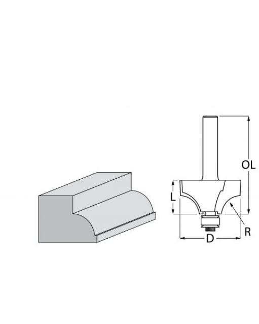 Makita Okrugli rezač sa profilom D-48549