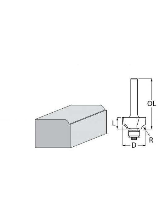 Makita Okrugli rezač sa profilom D-48446