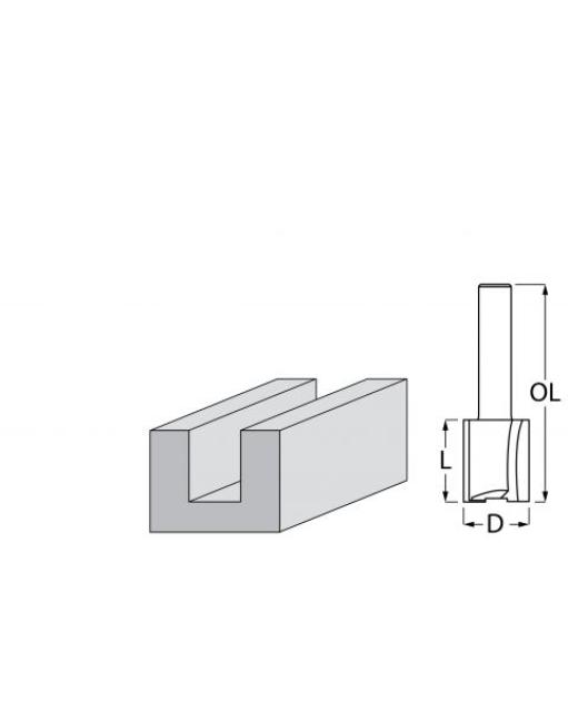 Makita Ravno glodalo sa 2 zupca D-47547