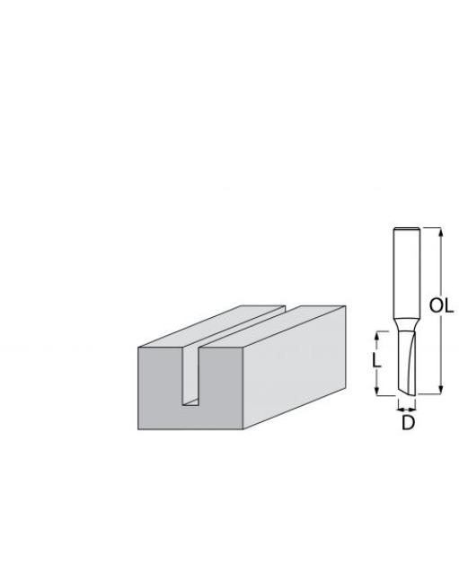 Makita Straight Bit 1 Flute 3x13x51mm D-47379