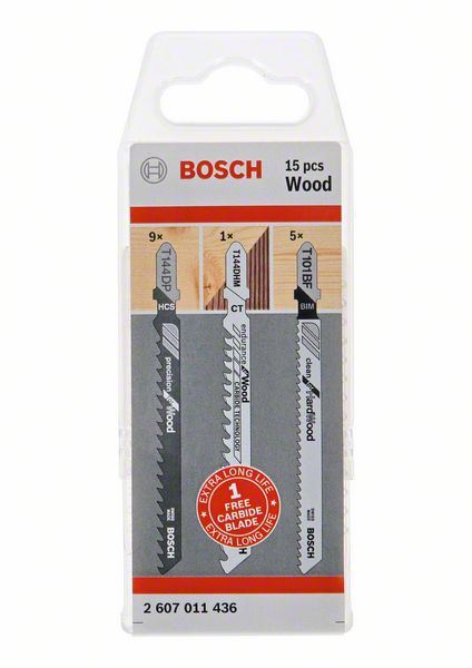 JSB komplet Wood, 15 delova Bosch 2607011436