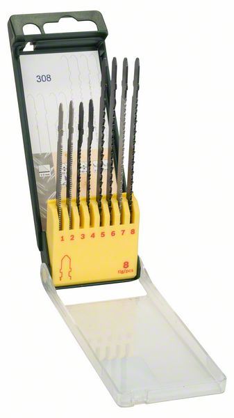 8-delna kutija sa listovima testere za drvo/metal/plastiku (T prihvat) Bosch 2607019458