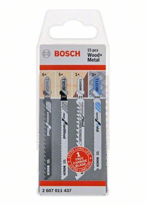 JSB komplet Wood and Metal, 15 delova Bosch 2607011437