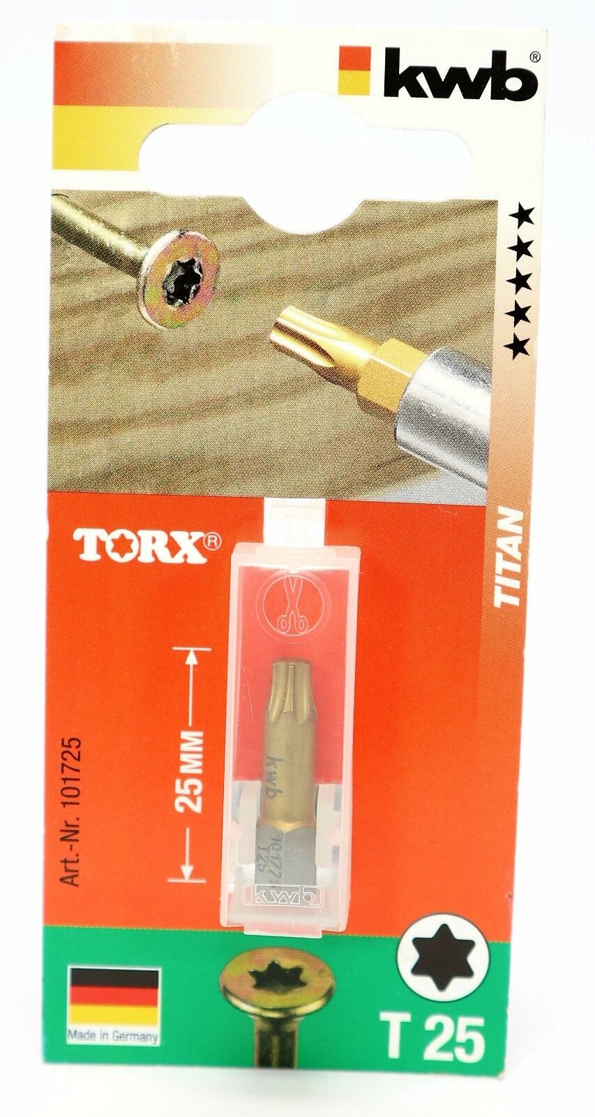 KWB 49101725 TITAN nastavak za odvijač TORX T25, SB