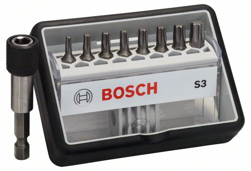 8+1-delni set Robust Line bitova odvrtača S ekstra tvrdi Bosch 2607002562, 25 mm, 8+1-delni