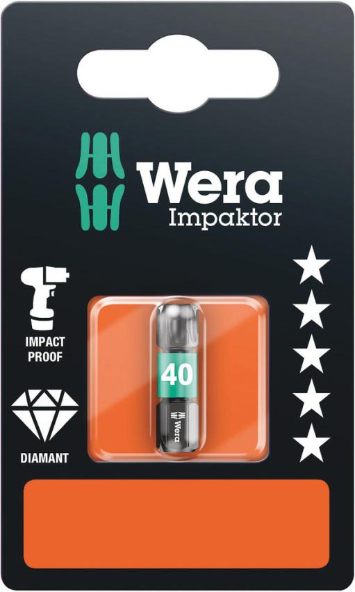 Wera 867/1 IMP DC Impaktor bit, TX 40 x 25 mm, 05073927001