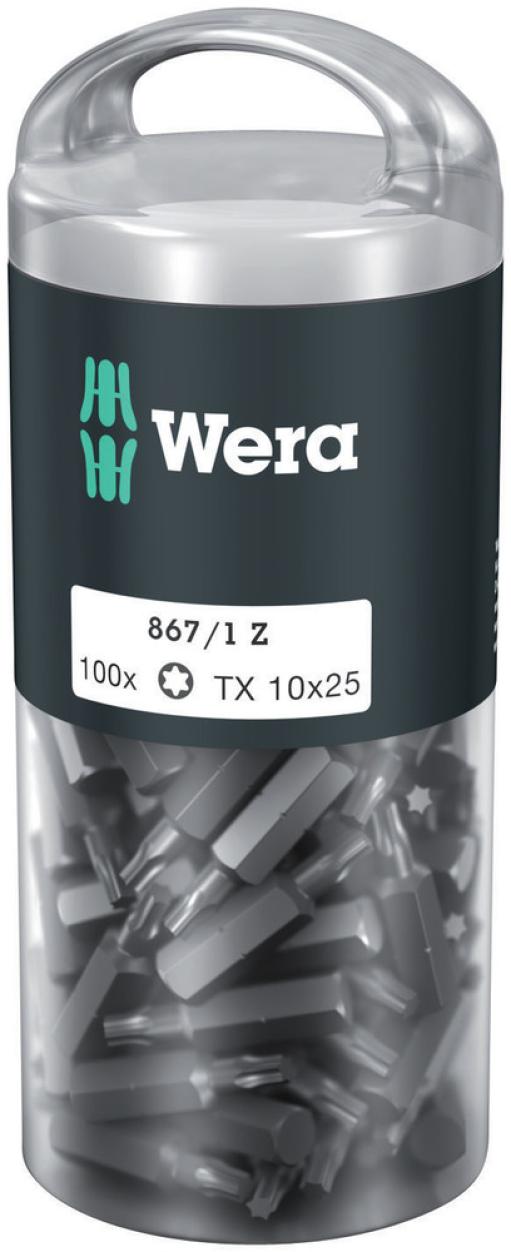 Wera 1x 867/1 TORX® DIY 100 bitovi, TX 10 x 25 mm, 100 komada, 05072446001