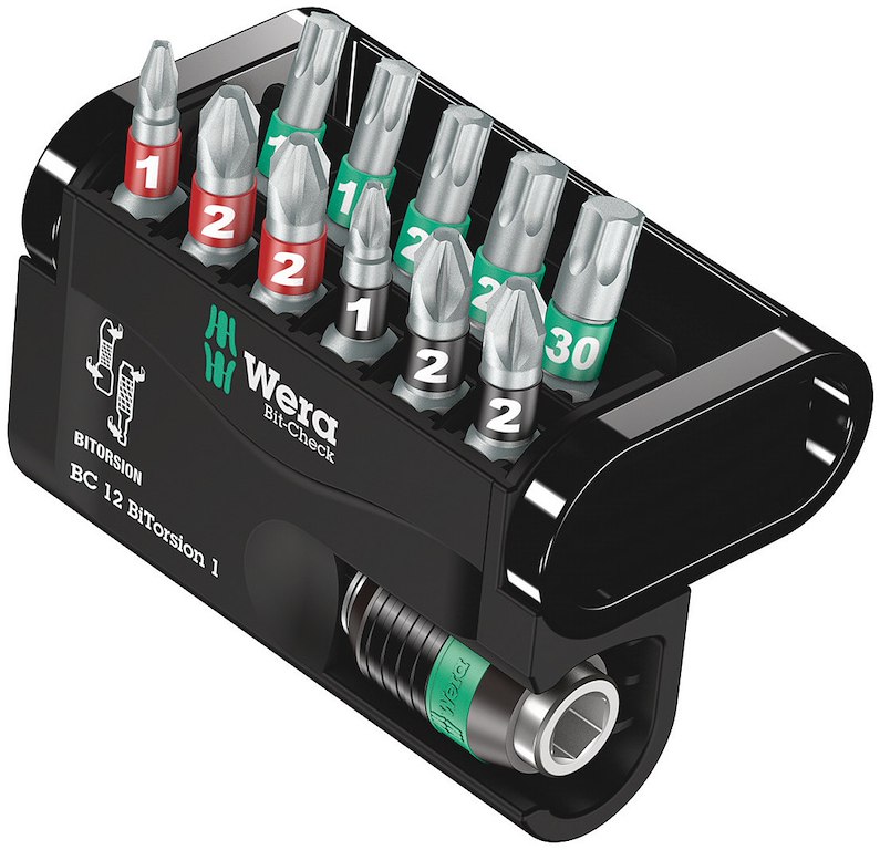 Wera Bit-Check 12 BiTorsion 1 set bitova, 12 komada, 05057420001