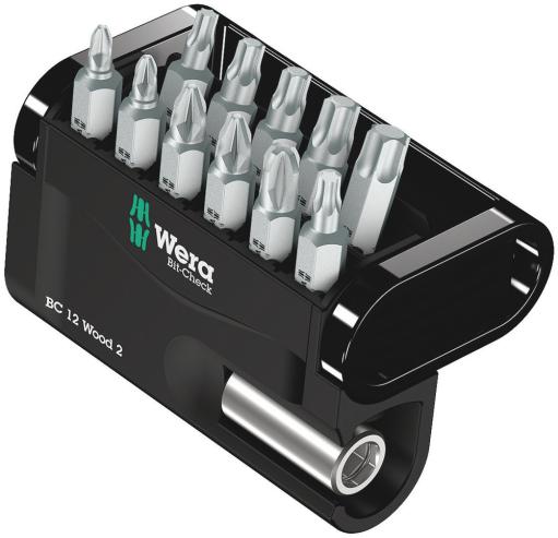 Wera Bit-Check 12 Wood 2 set bitova, 12 komada, 05057422001