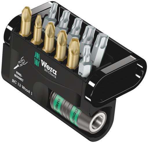 Wera Bit-Check 12 Wood 1 set bitova, 12 komada, 05057423001