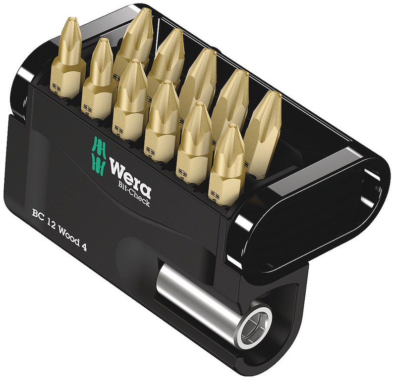 Wera Bit-Check 12 Wood 4 set bitova, 12 komada, 05057427001