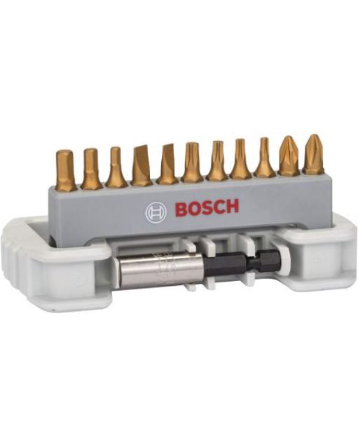 Bosch 11-delni set bitova odvrtača sa držačem bitova PH2; PZ2; T10; T15; T20; T25; S0,6x4,5; S0,8x5,5; HEX3; HEX4; HEX5; 25 mm - 2608522134