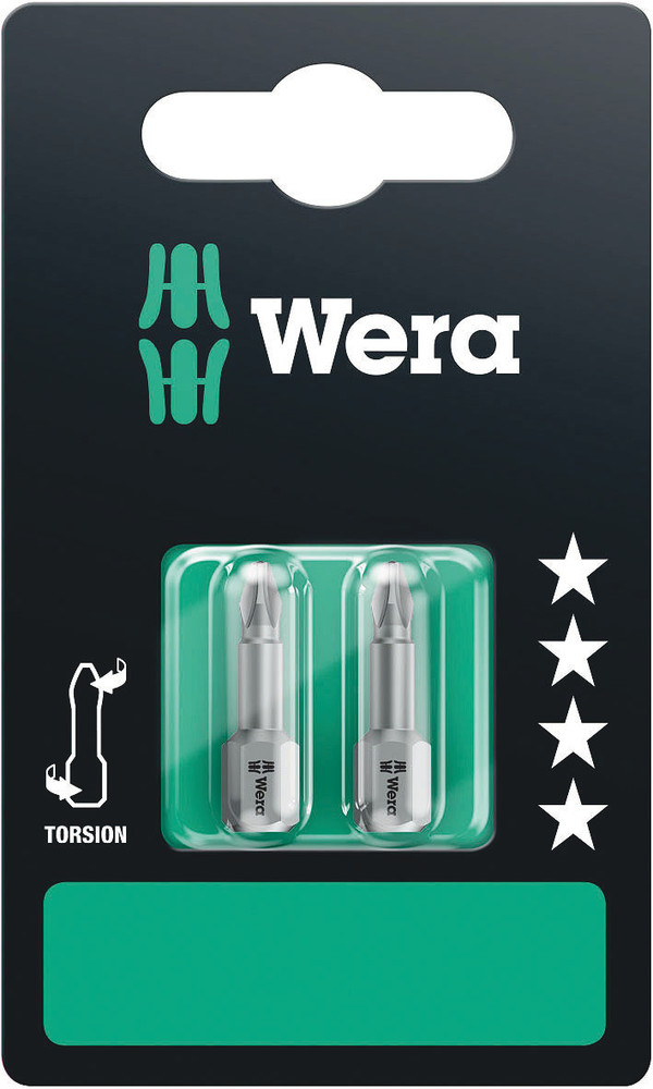 Wera 851/1 TZ bit, pH 1 x 25 mm, 2 komada, 05073323001