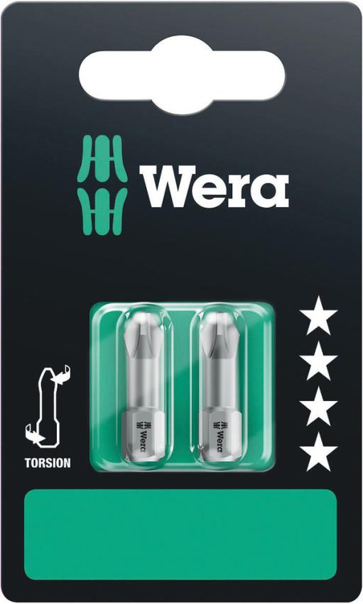 Wera 851/1 TZ bit, pH 2 x 25 mm, 2 komada, 05073324001