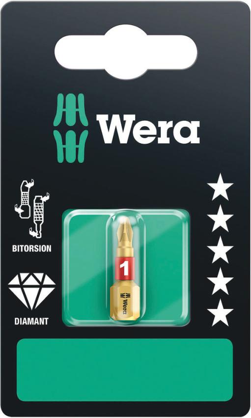 Wera 851/1 BDC bit, pH 1 x 25 mm, 05073332001