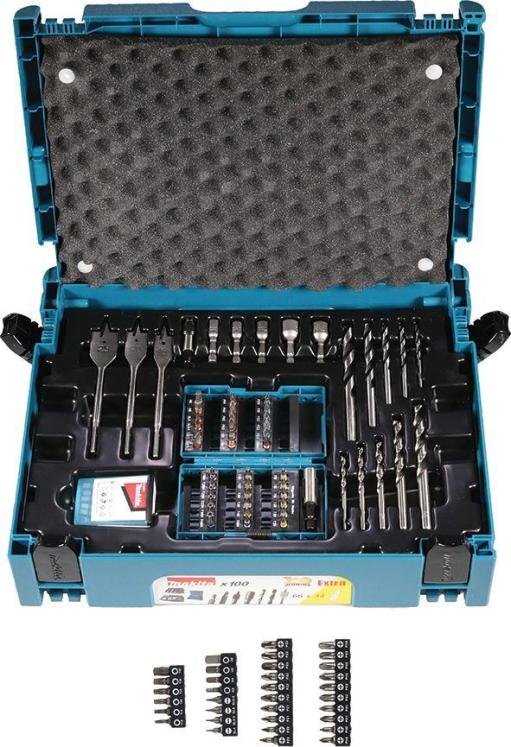 Makita Makpack set burgija i umetaka 100 kom. B-45032-