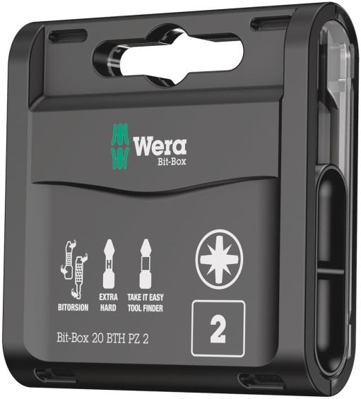 Wera Bit-Box 20 set bitova BTH PZ 2 x 25 mm, 20 komada, 05057762001