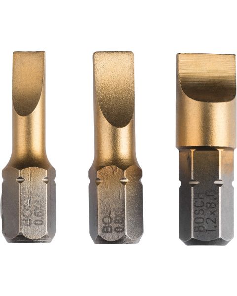 Bosch 3-delni set bitova odvrtača Max Grip (S) S 0,6x4,5; S 0,8x5,5; S 1,2x8,0; 25 mm - 2607001751