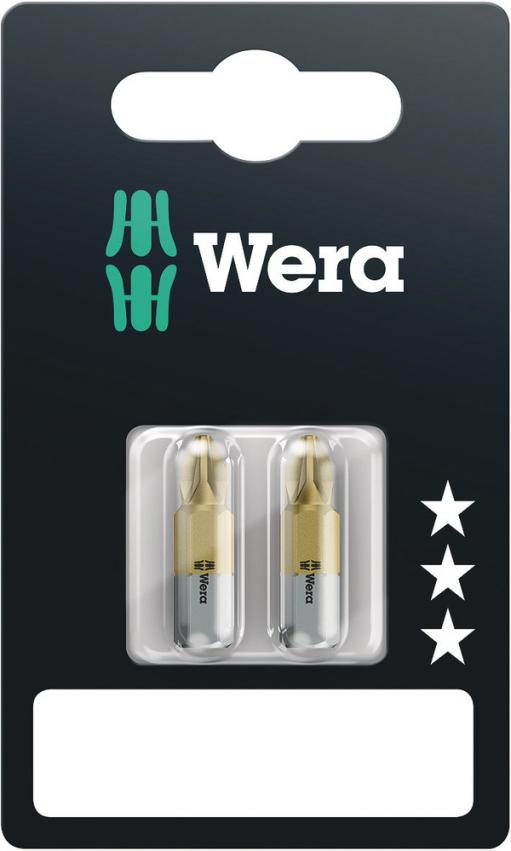 Wera 855/1 TiN bit, PZ 2 x 25 mm, 2 komada, 05073517001