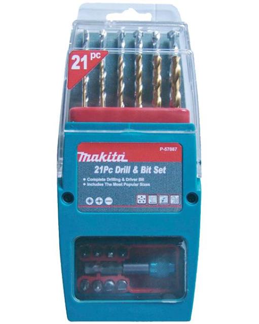 Makita 21 kom. burgija i umetaka za uvrtanje P-57087