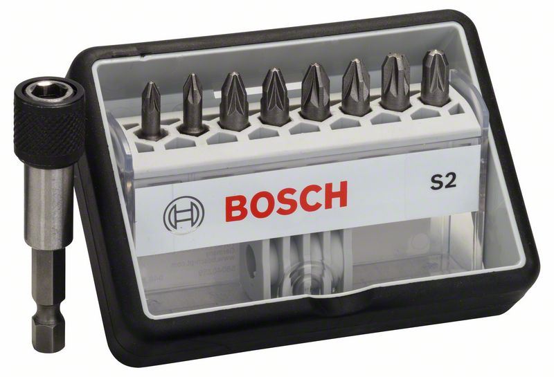 8+1-delni set Robust Line bitova odvrtača S ekstra tvrdi Bosch 2607002561, 25 mm, 8+1-delni