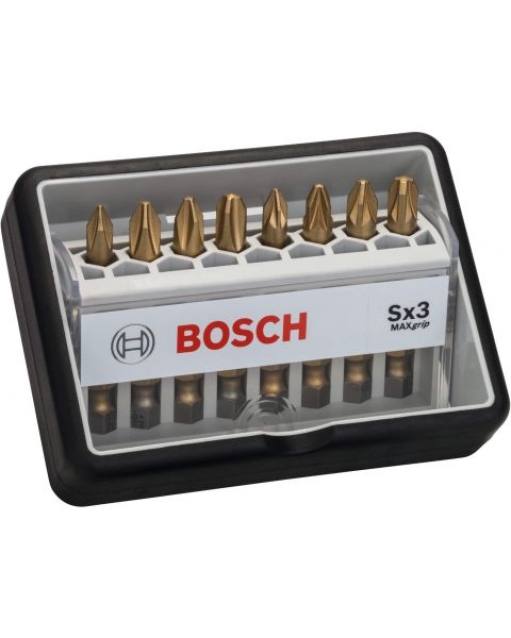 Bosch 8-delni set Robust Line bitova odvrtača Sx Max Grip 49 mm, 8-delni - 2607002572