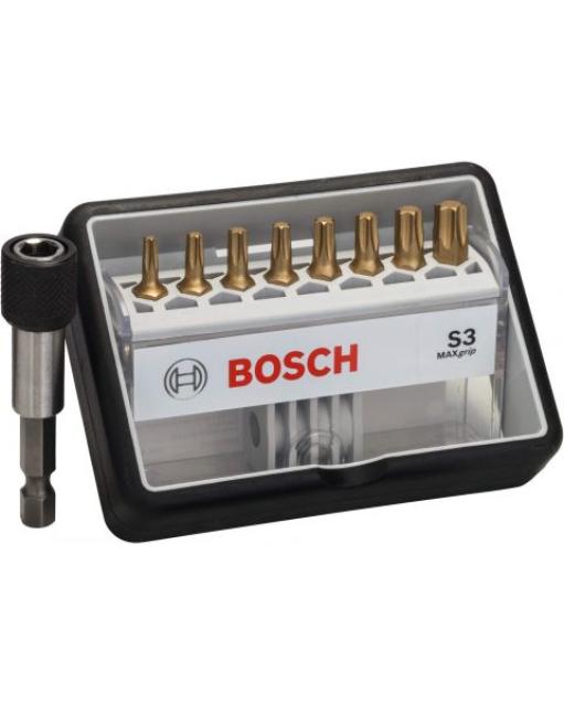 Bosch 8+1-delni set Robust Line bitova odvrtača S Max Grip 25 mm, 8+1-delni - 2607002576