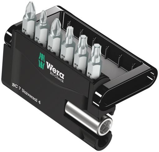 Wera Bit-Check 7 Universal 4 set bitova, 7 komada, 05135810001