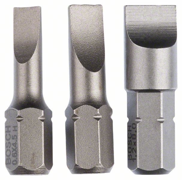 3-delni set bitova odvrtača ekstra tvrdi (S) Bosch 2607001750, S 0,6x4,5; S 0,8x5,5; S 1,2x8,0