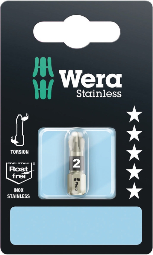 Wera 3855/1 TS bit, nerđajući, pz 2 x 25 mm, 05073614001