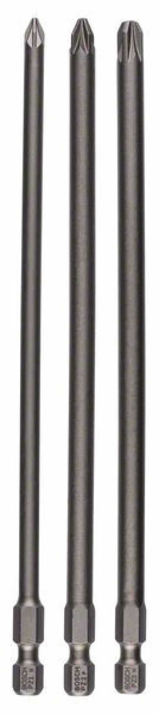 3-delni set bitova odvrtača ekstra-tvrdi Bosch 2607001762, PZ1; PZ2; PZ3; 152 mm