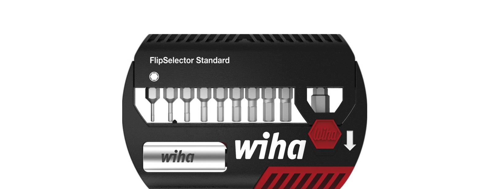 Wiha 39059 Set bitova FlipSelector Standard 25 mm Hex, 12 delova 1/4", sa kopčom za kaiš