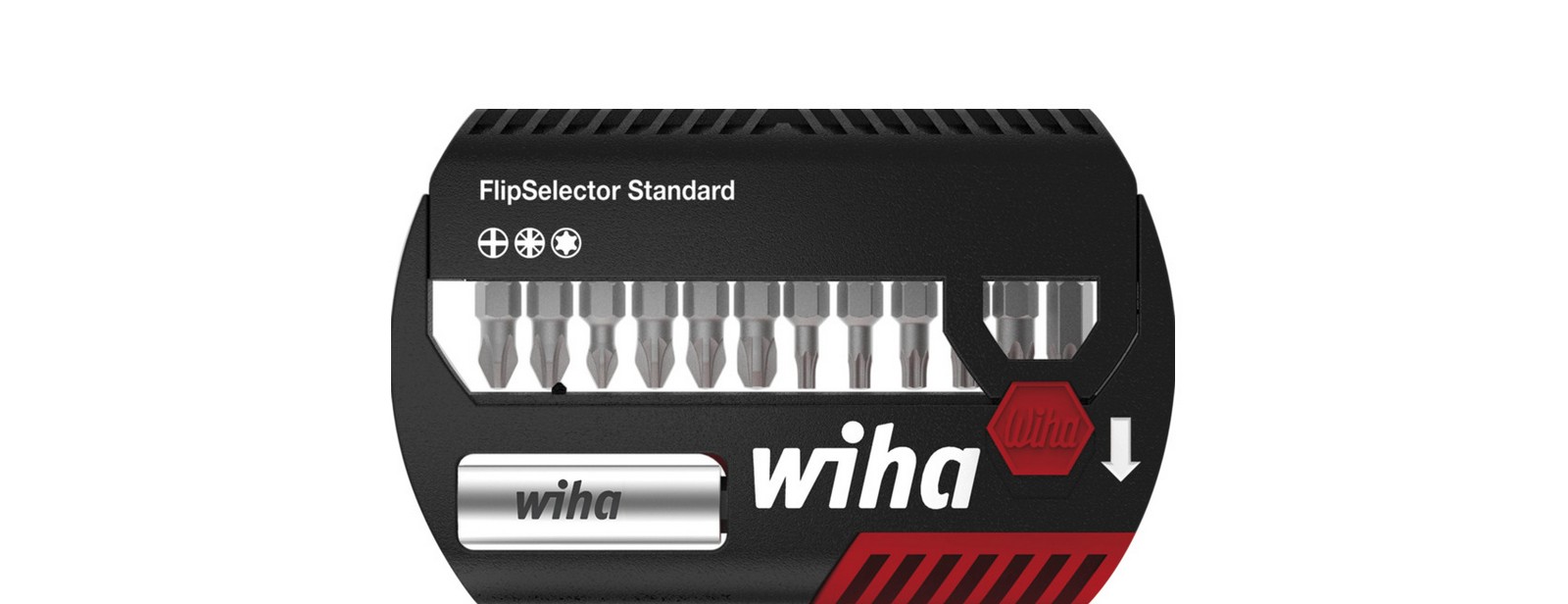 Wiha 39060 Set bitova FlipSelector Standard 25 mm Phillips, Pozidriv, Torx®, 14 delova 1/4" sa kopčom za kaiš