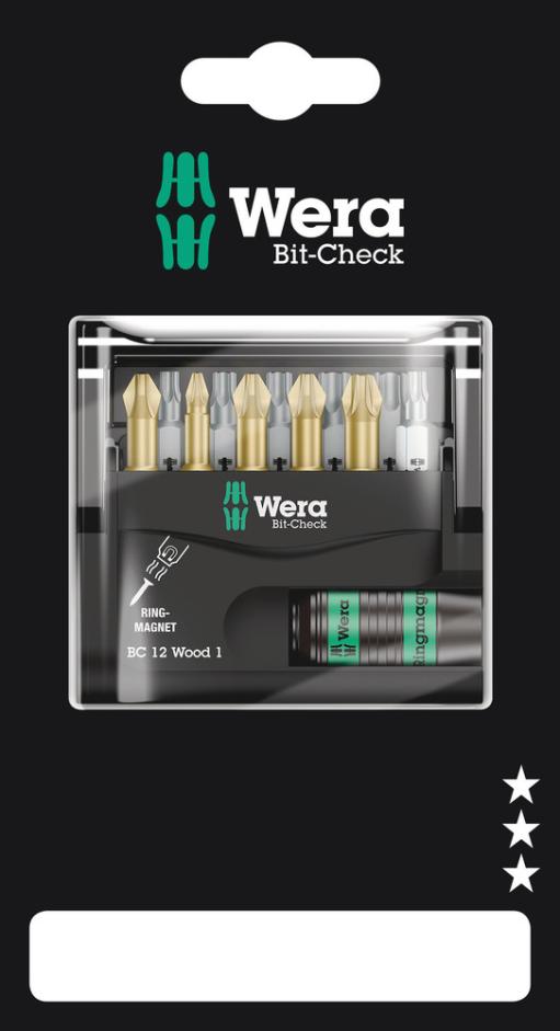 Wera Bit-Check 12 Wood 12 komada, 05136390001