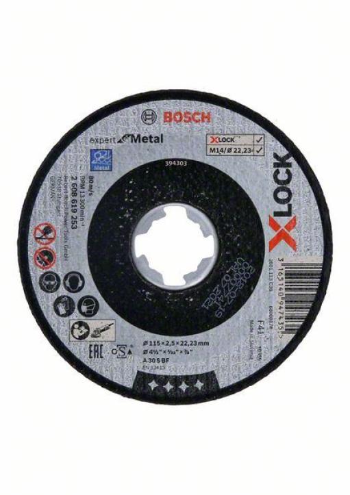 X-LOCK Expert for Metal 115x2,5x22,23 za ravno sečenje Bosch 2608619253, A 30 S BF, 115 mm, 2,5 mm