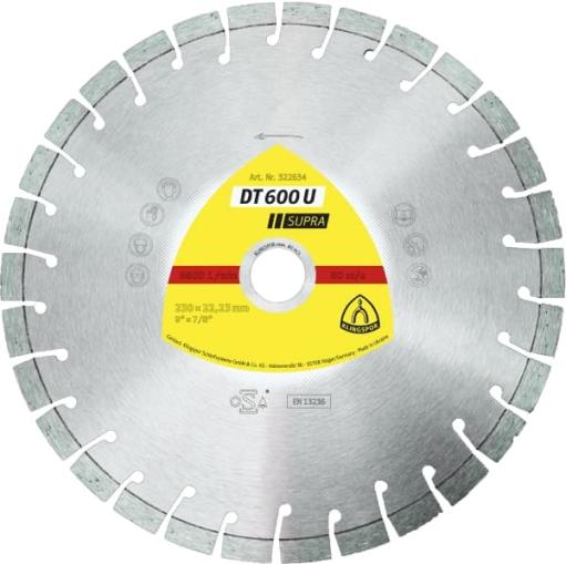 Klingspor DT 600 U Supra Dijamantska ploča za ugaone brusilice, 322630, 115 mm