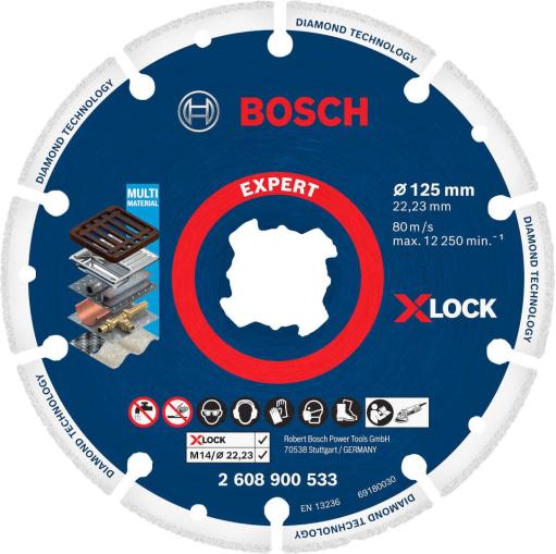 X-LOCK dijamantski disk za metal 125x22,23 mm Bosch 2608900533