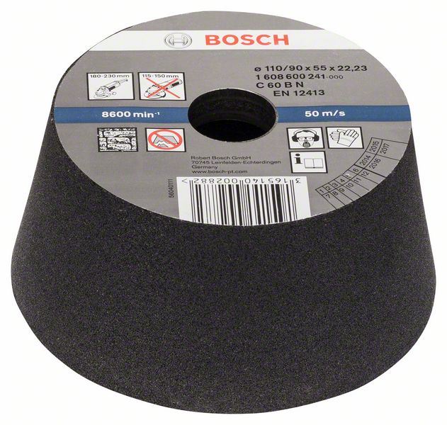 Brusni lonac, konusni-kamen/beton Bosch 1608600241, 90 mm, 110 mm, 55 mm, 60