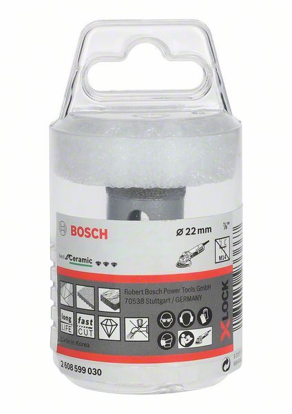 X-LOCK dijamantski sekač Best for Ceramic Dry Speed 22x35 Bosch 2608599030, 22 x 35 mm