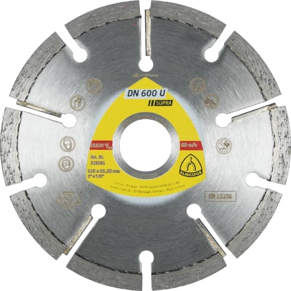 Klingspor DN 600 U Supra Dijamantska ploča za ugaone brusilice, 325380, 115 mm