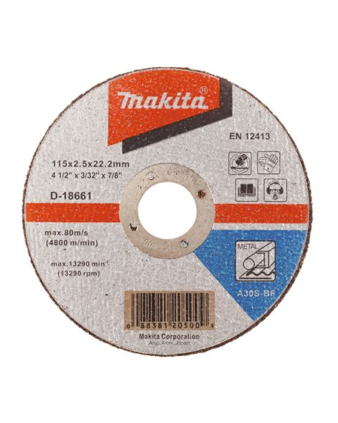 Makita Brusni disk sa presovanim centrom D-18661