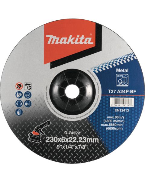 Makita Brusni disk sa presovanim centrom D-74522