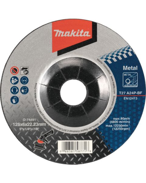 Makita Brusni disk sa presovanim centrom D-74491