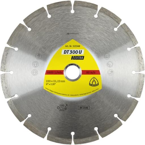 Klingspor DT 300 U Extra Dijamantska ploča za ugaone brusilice, 325345, 115 mm